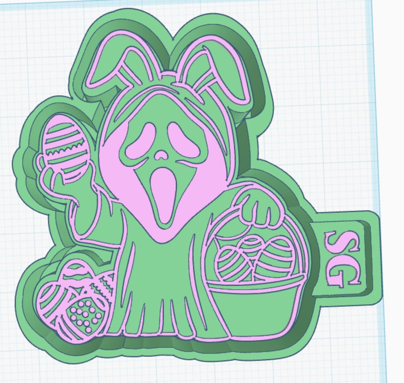 Easter Ghostface | Southern Glitter Molds