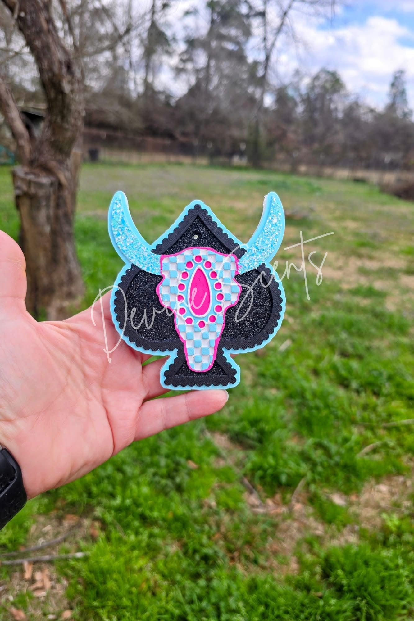 Spade & Checkered Bull | Southern Glitter Molds