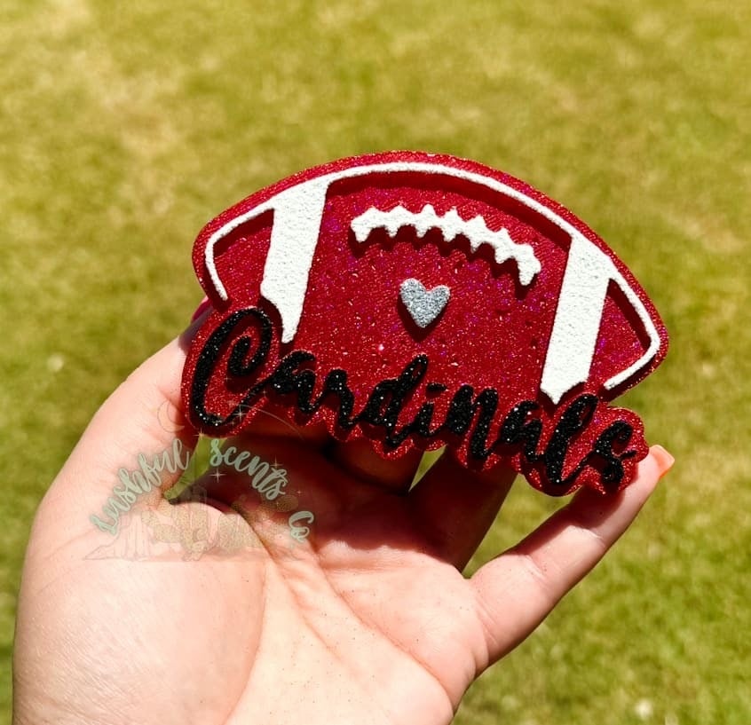 Cardinals Football Cursive Mold | Southern Glitter